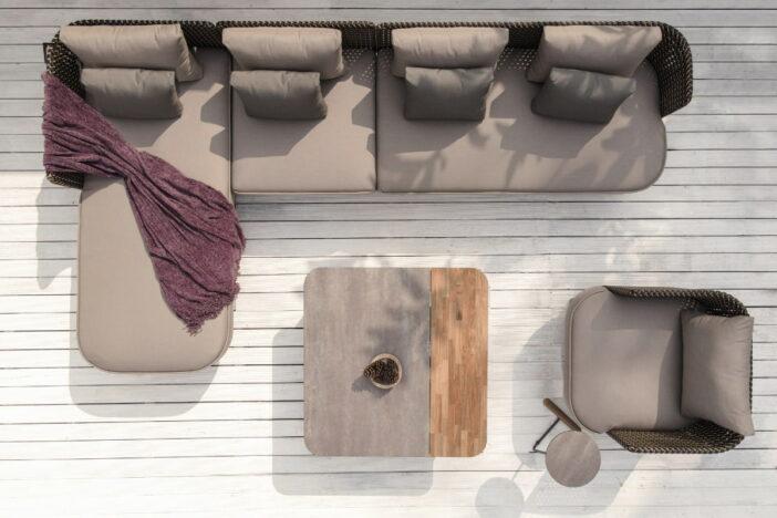 Arrange patio furniture for comfort and relaxing use