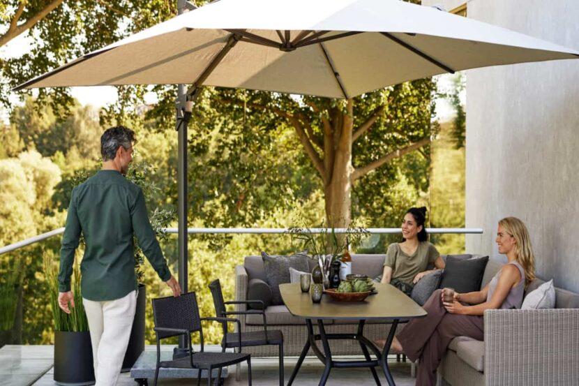 What size patio umbrella you need based on table and space