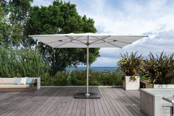 What a market umbrella is and classic uses on patios